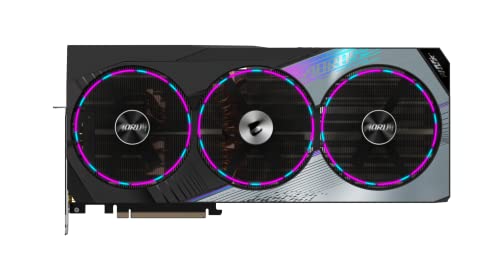 Gigabyte GeForce RTX 4090 AORUS Master 24GB Graphics Card - 24GB GDDR6X, 384bits, LCD Edge View, RGB Fusion, Core 2550Mhz, Metal Back Plate, DP 1.4, HDMI 2.1a, NVIDIA DLSS 3, GV-N4090AORUS M-24GD