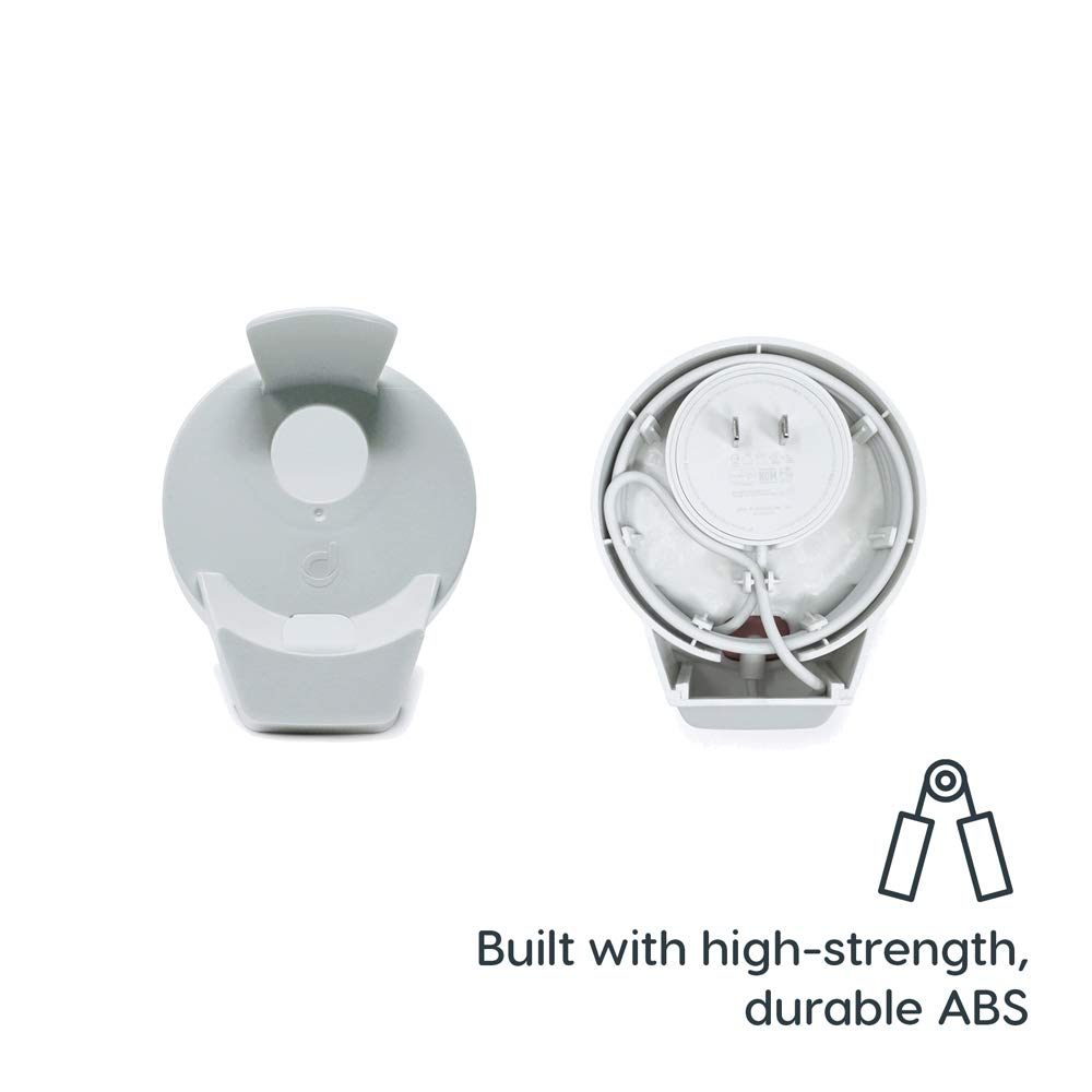 doqxD Outlet Wall Mount Holder for Google Nest Mini and Google Home Mini: Essentials Made for Google Home - Fits All Google Mini Generations (2-Pack, Frost White)