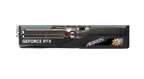 Gigabyte GeForce RTX 4090 AORUS Master 24GB Graphics Card - 24GB GDDR6X, 384bits, LCD Edge View, RGB Fusion, Core 2550Mhz, Metal Back Plate, DP 1.4, HDMI 2.1a, NVIDIA DLSS 3, GV-N4090AORUS M-24GD