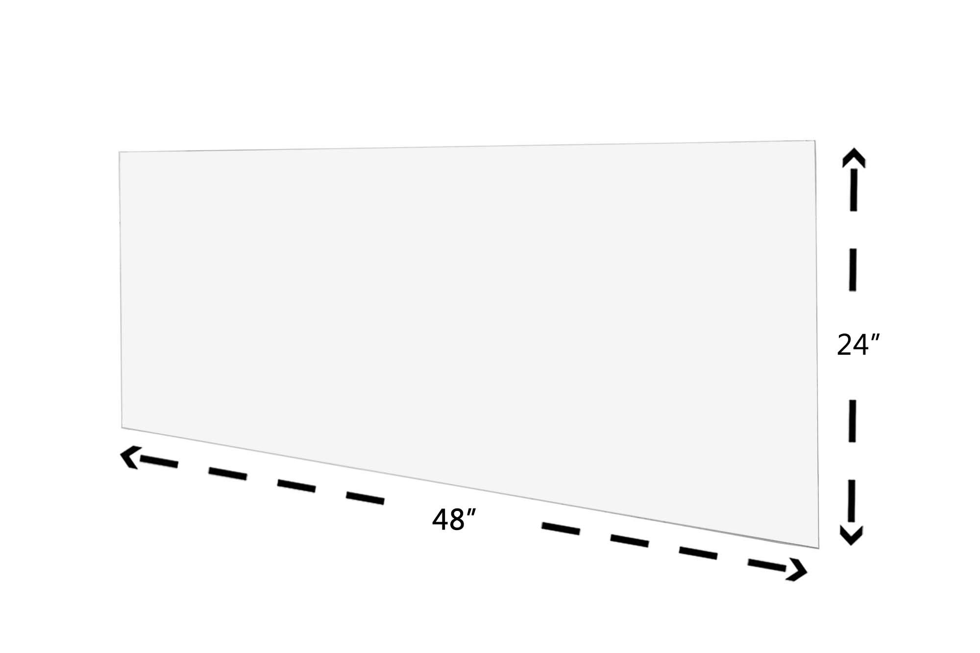 Acrylic Plastic Sheet 6MM (1/4") x 24" x 48" - Clear Plexiglass