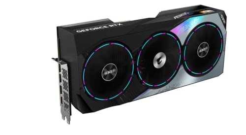 Gigabyte GeForce RTX 4090 AORUS Master 24GB Graphics Card - 24GB GDDR6X, 384bits, LCD Edge View, RGB Fusion, Core 2550Mhz, Metal Back Plate, DP 1.4, HDMI 2.1a, NVIDIA DLSS 3, GV-N4090AORUS M-24GD