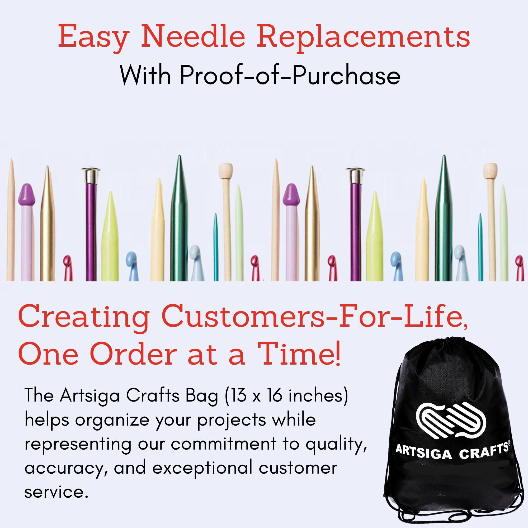 addi Click Grab N Go 5-Inch Interchangeable Circular Set Rocket Tips US 4, 5, 6, 7, 8, 9, 10, 11 and Crochet Tips Metric 4, 5, 6, 7, 8 with 4 Blue Cords with Project Bag