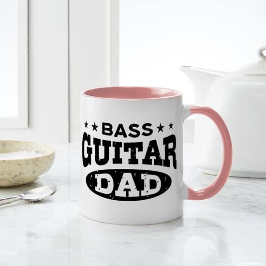 CafePress Bass Guitar Dad Mug Ceramic Coffee Mug, Tea Cup 11 oz