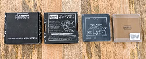 Greatest Bengals Plays: Slate Coasters (Set of 4) | Best Gift Idea for Sports Lovers | Bengals Historic Moments Gifts