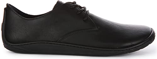 Vivobarefoot Addis Oxford Men's Formal-Casual Comfort Outsole Sneakers (Black, Size 10)