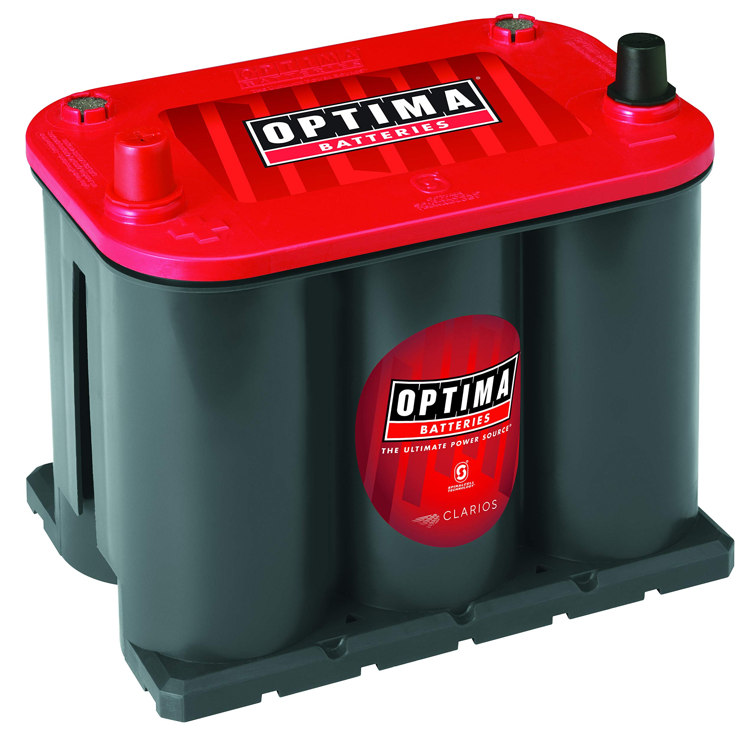 OPTIMA Batteries High Performance 25 RedTop Sealed AGM Car, Truck, and SUV Starting Battery, 720 CCA, SAE Terminal, Maintenance Free, Versitile Mounting