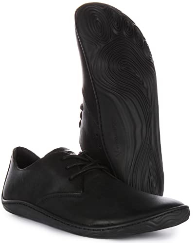 Vivobarefoot Addis Oxford Men's Formal-Casual Comfort Outsole Sneakers (Black, Size 10)