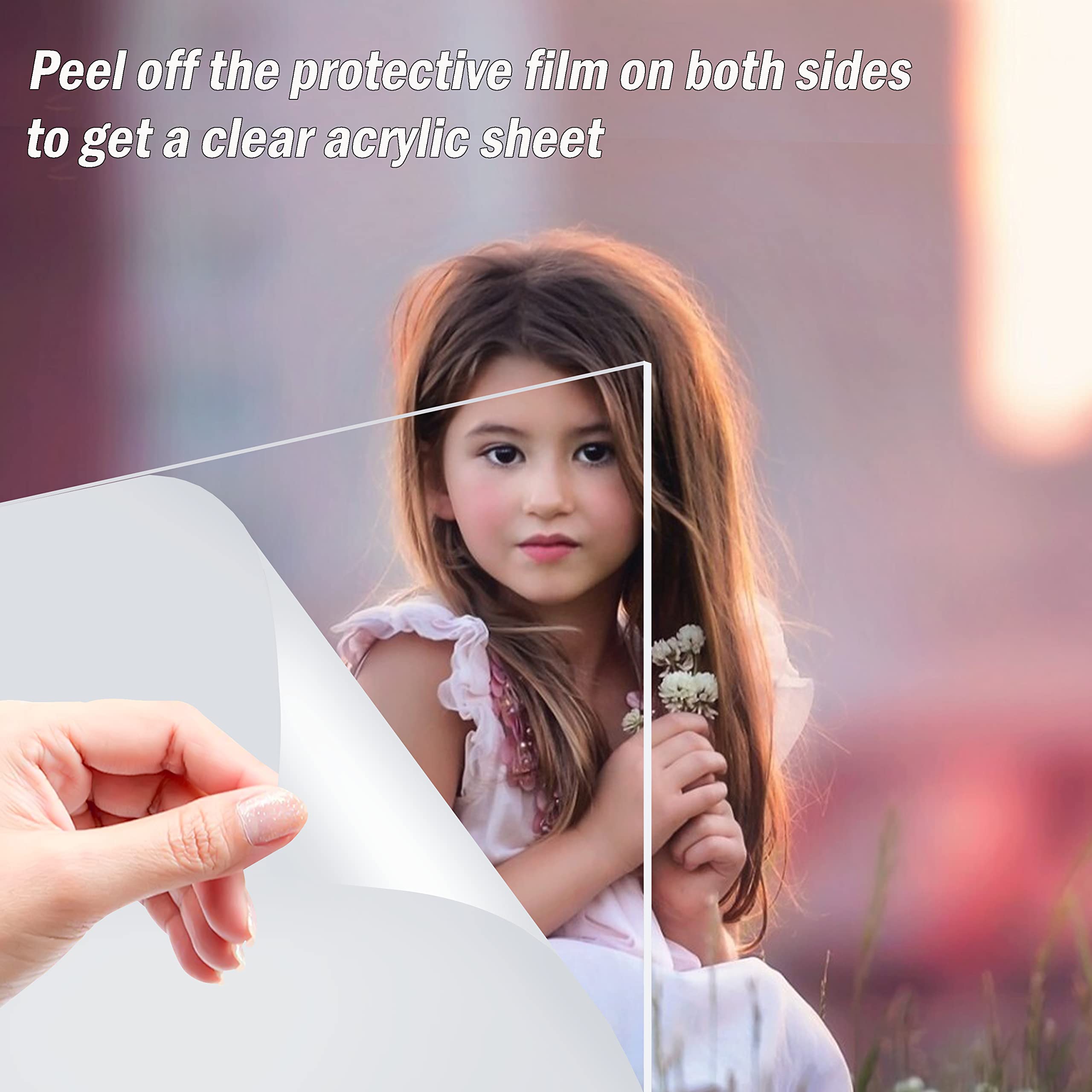 3 Pack Acrylic Sheet Plexiglass 12" x 16" x 1/8" Thick, Clear Cast 3mm 12x16 Plexi Glass Panel Use for Craft Projects, Picture Frames, Laser Engraving Sign Blanks or Cutting to Display Sizes.