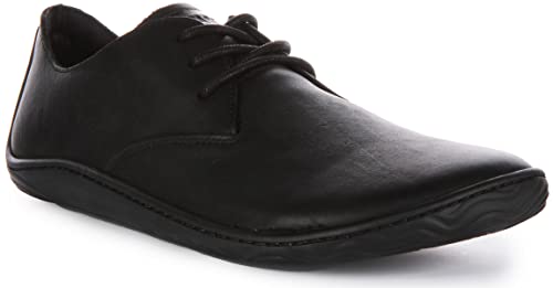 Vivobarefoot Addis Oxford Men's Formal-Casual Comfort Outsole Sneakers (Black, Size 10)
