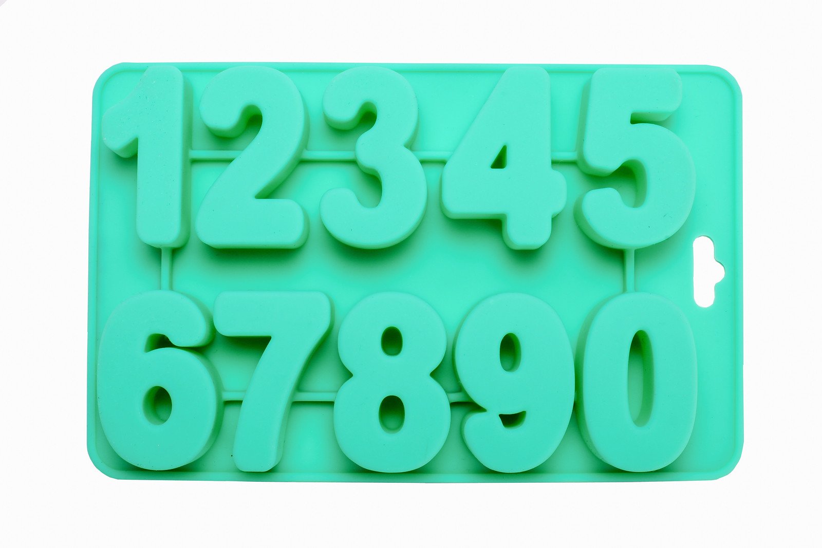 Traytastic! Silicone Number Mold 0-9 Tray - Large 1.75" Tall Numbers - Crafting, Baking, Molding, Melting