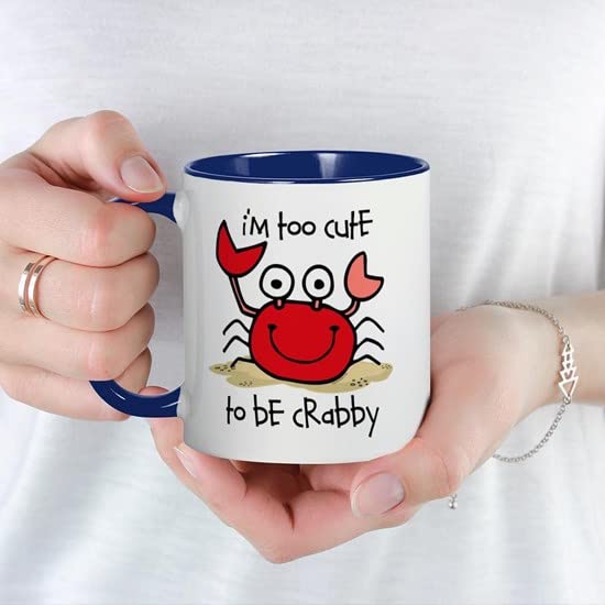 CafePress Too Cute Crab Mug Ceramic Coffee Mug, Tea Cup 11 oz