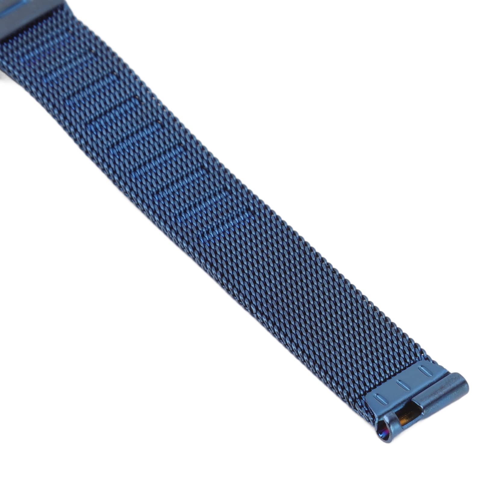 Mesh Stainless Steel Watchband, Flexible Soft Watch Strap Replacement Accessory Portable for Men Women for Home(22MM)