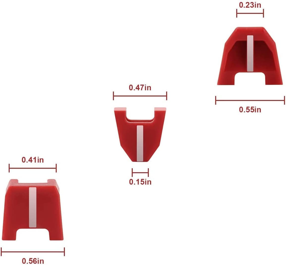 Rsoise 42-38-0017 No-Mar Pad Kit Fit 2746-20 NailerTip & 18ga Nailer For Nailers Bit-Set of 6