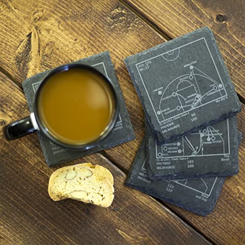 Greatest Royals Plays: Slate Coasters (Set of 4) | Best Gift Idea for Sports Lovers | Royals Historic Moments Gifts
