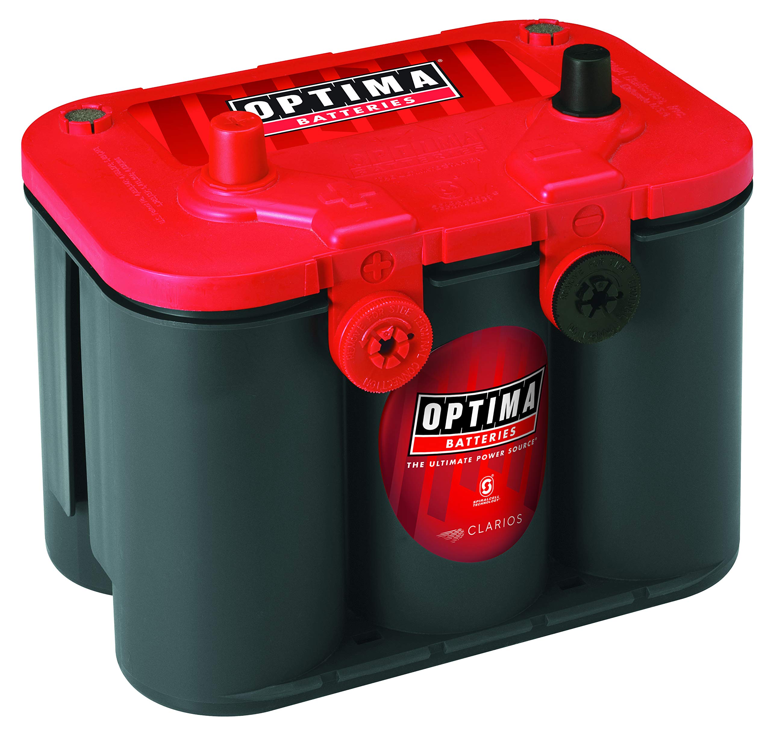 OPTIMA Batteries High Performance 34/78 RedTop Sealed AGM Car, Truck, and SUV Starting Battery, 800 CCA, Dual SAE and GM Terminals, Maintenance Free, Versitile Mounting