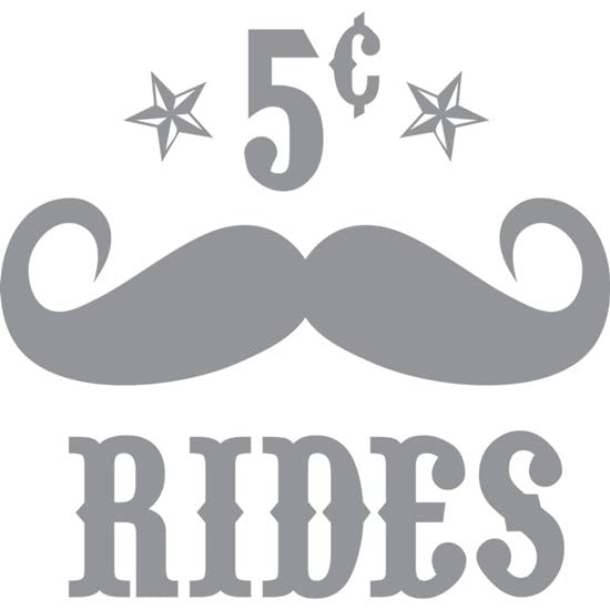 CafePress Mustache Rides 5 Cents Mug Ceramic Coffee Mug, Tea Cup 11 oz
