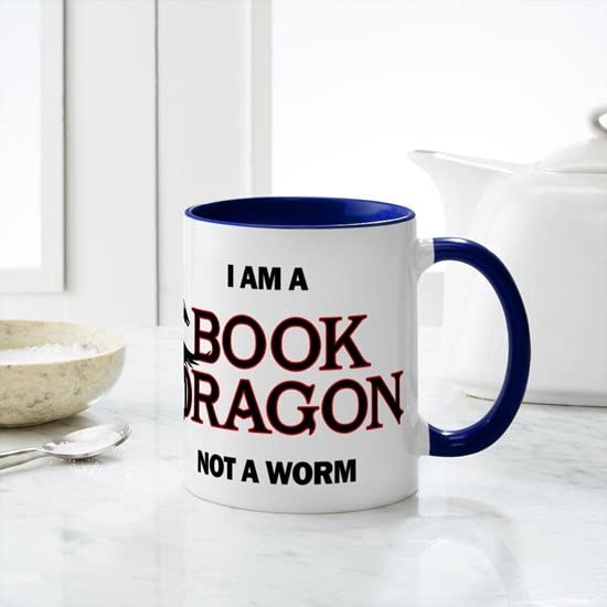 CafePress I Am A Book Dragon Mugs Ceramic Coffee Mug, Tea Cup 11 oz