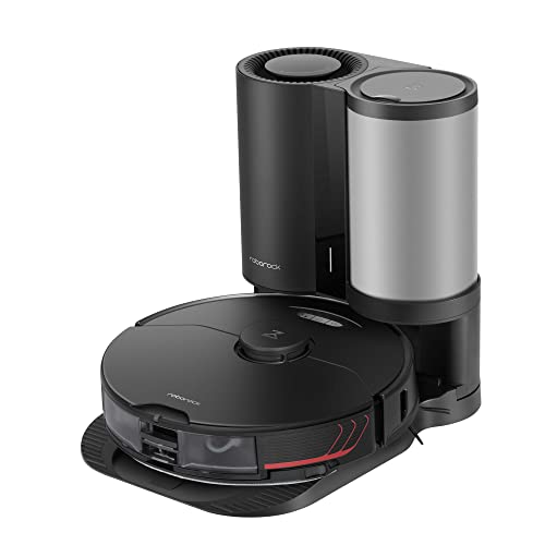 roborock S7 MaxV Plus Robot Vacuum and Sonic Mop with Auto-Empty Dock, ReactiveAI 2.0 Obstacle Avoidance, Real-Time Video Call, 5100Pa Suction, Perfect for Pet Hair