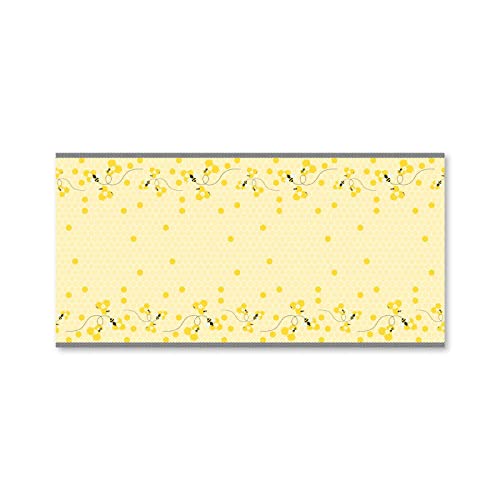 BLUE PANDA 3 Pack Bee Tablecloth, for Kids Birthday Party, Baby Shower, Bumble Bee Gender Reveal Decorations, (54 x 108 in)