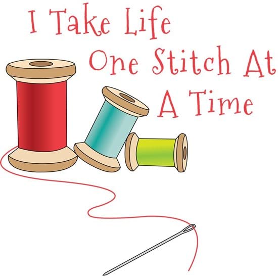 CafePress One Stitch At A Time Mugs Ceramic Coffee Mug, Tea Cup 11 oz