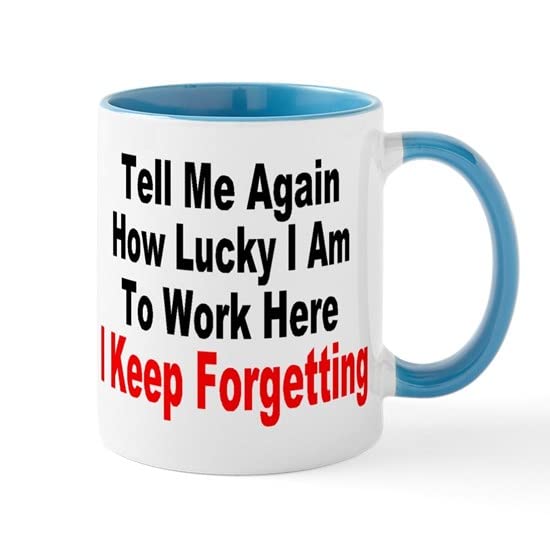 CafePress I LOVE MY JOB Mug Ceramic Coffee Mug, Tea Cup 11 oz