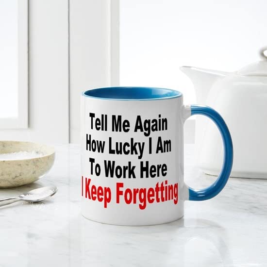 CafePress I LOVE MY JOB Mug Ceramic Coffee Mug, Tea Cup 11 oz