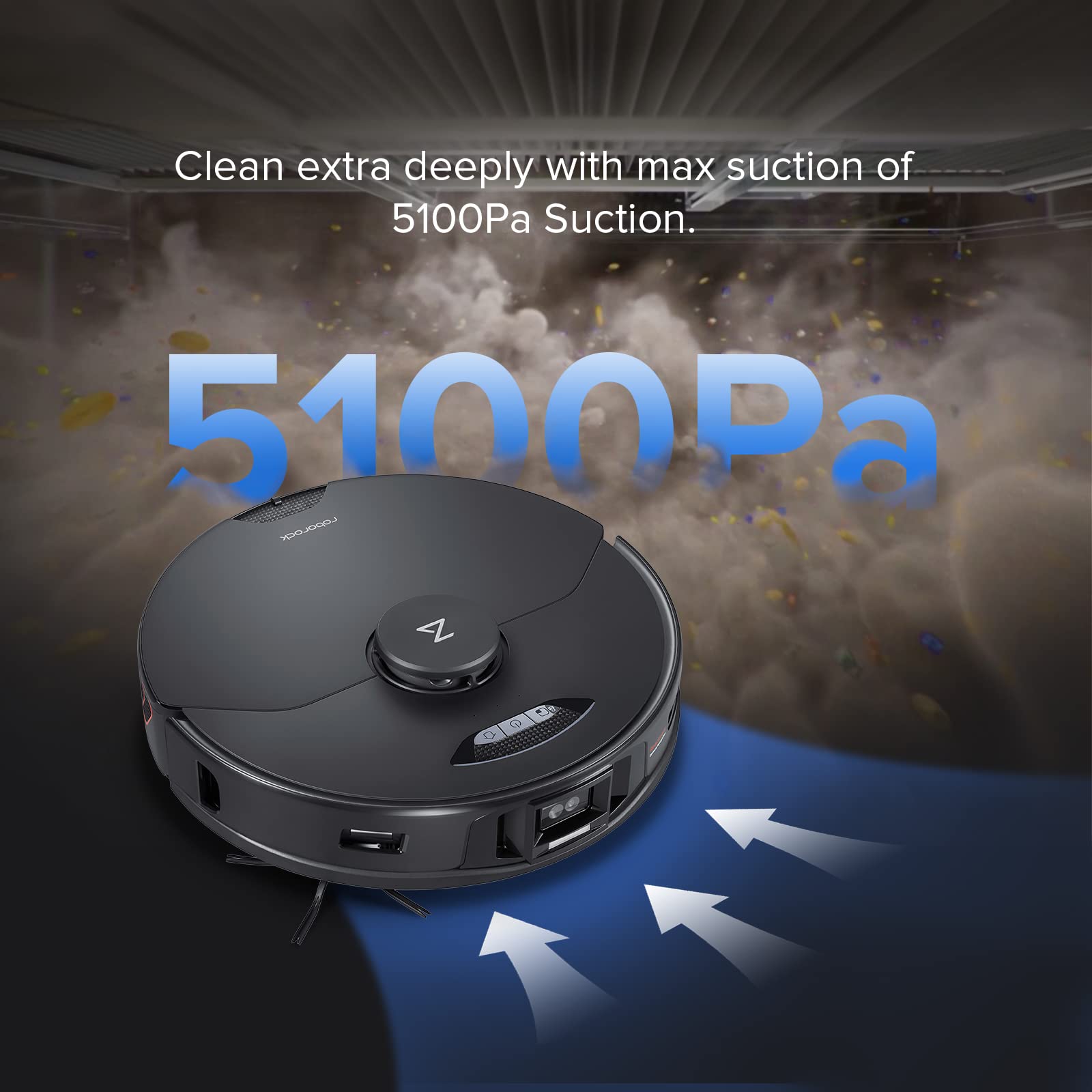 roborock S7 MaxV Ultra Robot Vacuum and Mop, Auto Mop Washing with Empty Wash Fill Dock, Self-Emptying, Self-Refilling, ReactiveAI 2.0 Obstacle Avoidance, 5100Pa Suction, Works with Alexa (Renewed)