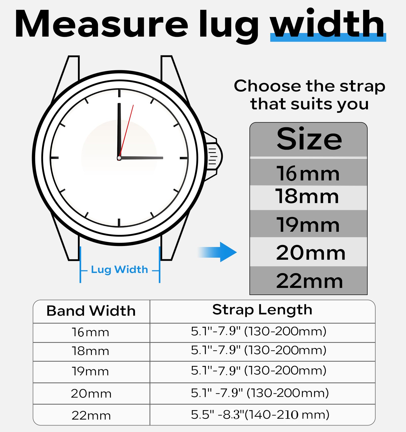 LYSMVIVI Magnetic Watch Band 16mm 18mm 19mm 20mm 22mm - Quick Release - Skin-Friendly Soft Silicone Sport Watch Band for Men Women, Magnetic Folding Clasp Silicone Strap