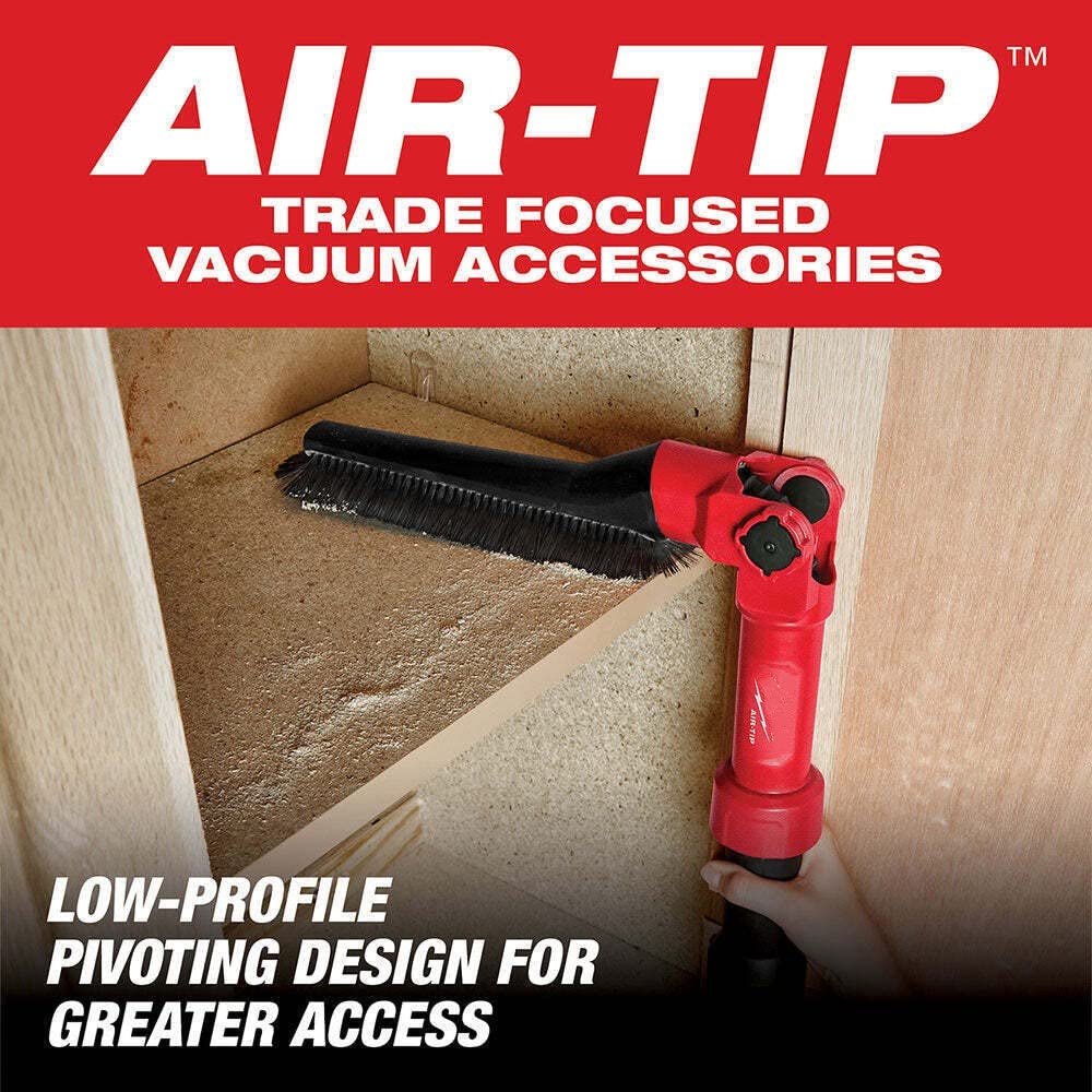 SHISHUVIN Milwaukee 49-90-KIT1 AIR-TIP Nozzle/Rotating Brush/Pivoting Brush Attachment Kit - Vacuum Cleaner Accessories - Resin Material