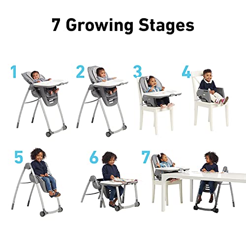 Graco Table2Table Premier Fold 7 in 1 Convertible High Chair | Converts to Dining Booster Seat, Kids Table and More, Tatum
