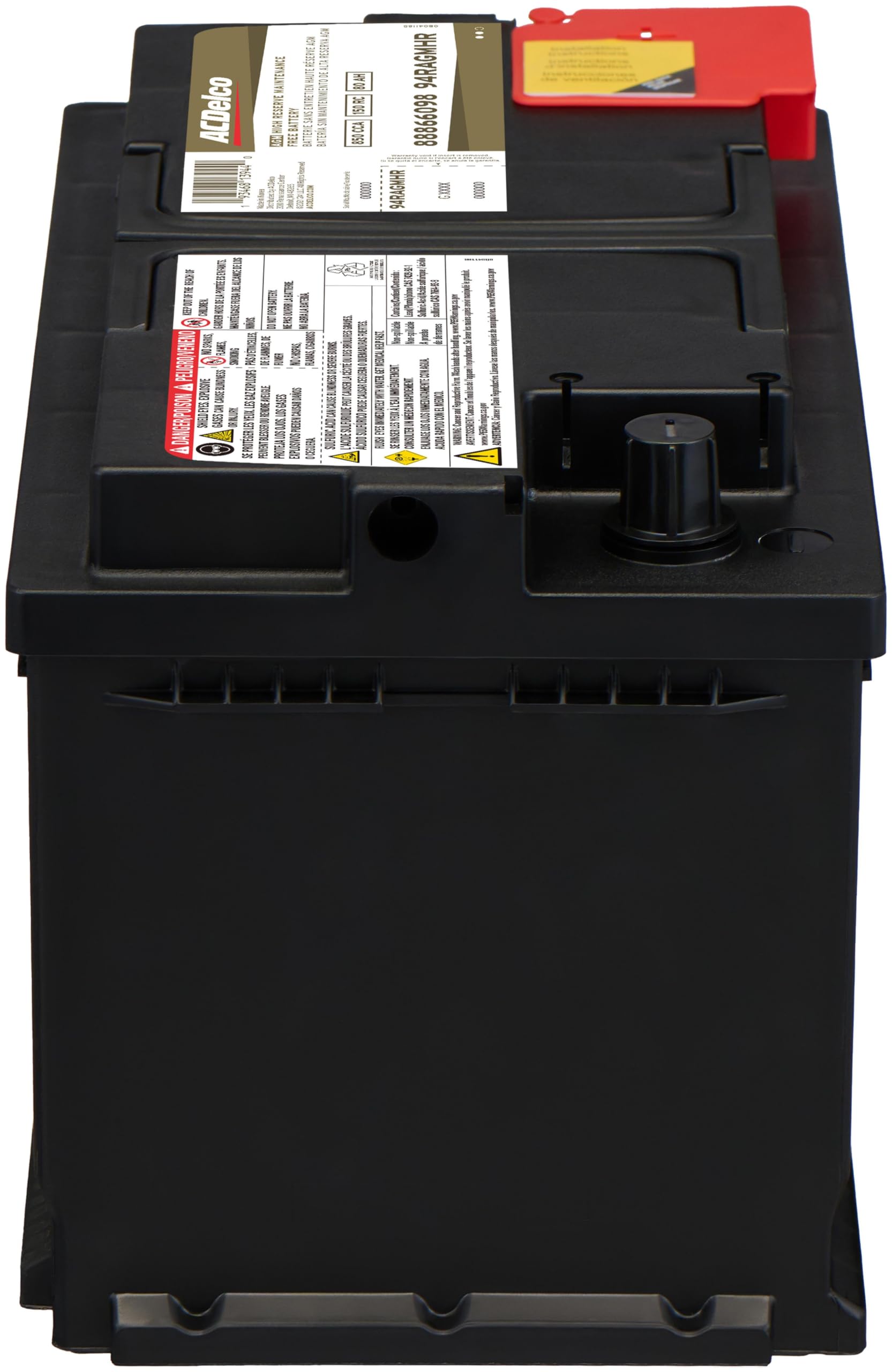 ACDelco Gold 94RAGMHR 36 Month Warranty High Reserve AGM BCI Group 94R Battery