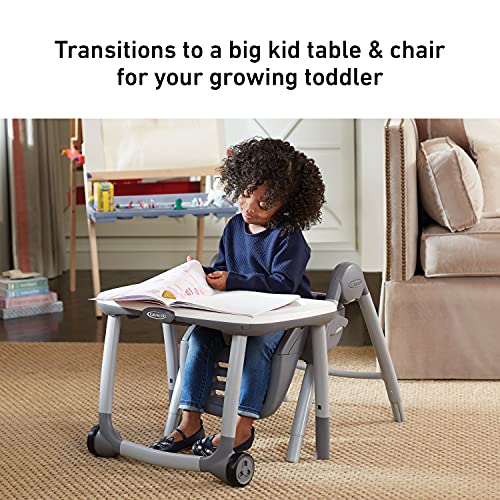 Graco Table2Table Premier Fold 7 in 1 Convertible High Chair | Converts to Dining Booster Seat, Kids Table and More, Tatum