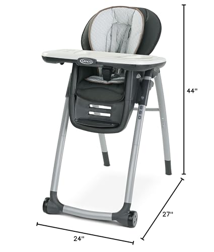Graco Table2Table Premier Fold 7 in 1 Convertible High Chair | Converts to Dining Booster Seat, Kids Table and More, Tatum