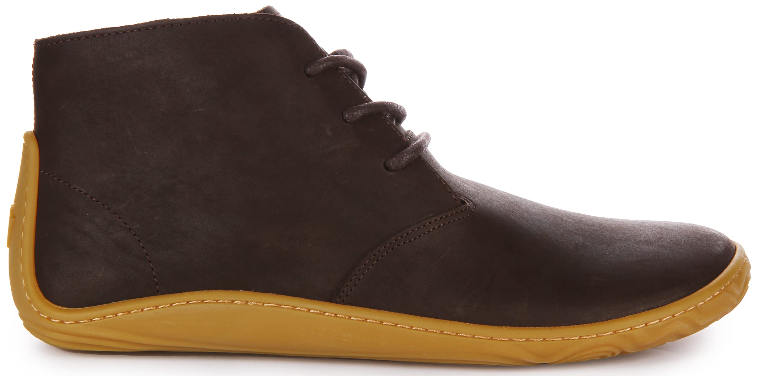 Vivobarefoot Addis Desert Men's Rich-Leather Natural Midtop Bt Ankle Boots (Brown, Size 10)