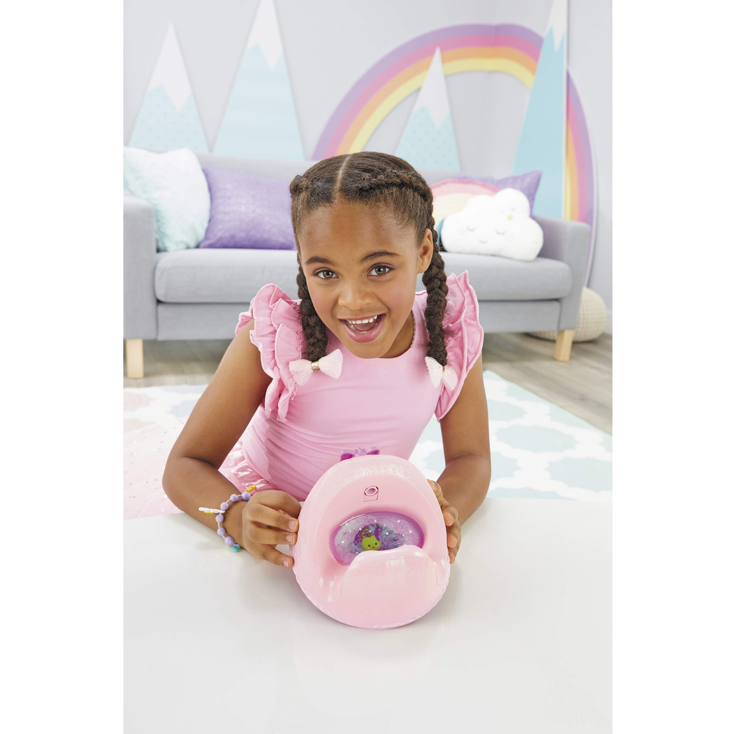 BABY born Magic Potty Doll Pees Glitter & Poops Surprise Charms, Purple Eyes