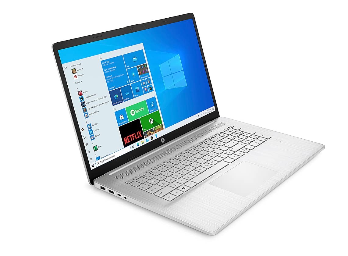 HP Laptop, 17.3" HD Touchscreen, AMD Athlon Gold 3150U Processor up to 3.3 GHz, 12GB DDR4 Memory, 512GB SSD, Webcam, Wireless-AC, Bluetooth, Type-C, HDMI, Windows 10, Silver