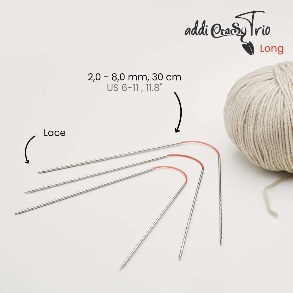 Addi CrasyTrio Novel Long, 2.25mm (UK 13 / US 1)