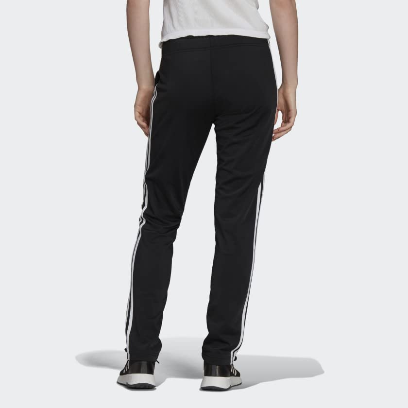 adidas Women's Warm-Up Tricot Regular 3-Stripes Track Pants, Black, X-Large