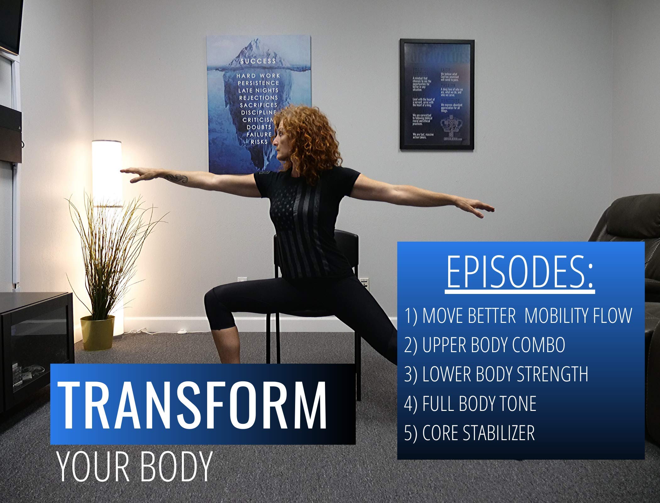 CRITICAL BENCH Low Impact Chair Workout Series DVD - Low Impact Follow Along Exercises for Mobility, Balance, Core Strength & Total Body Strength