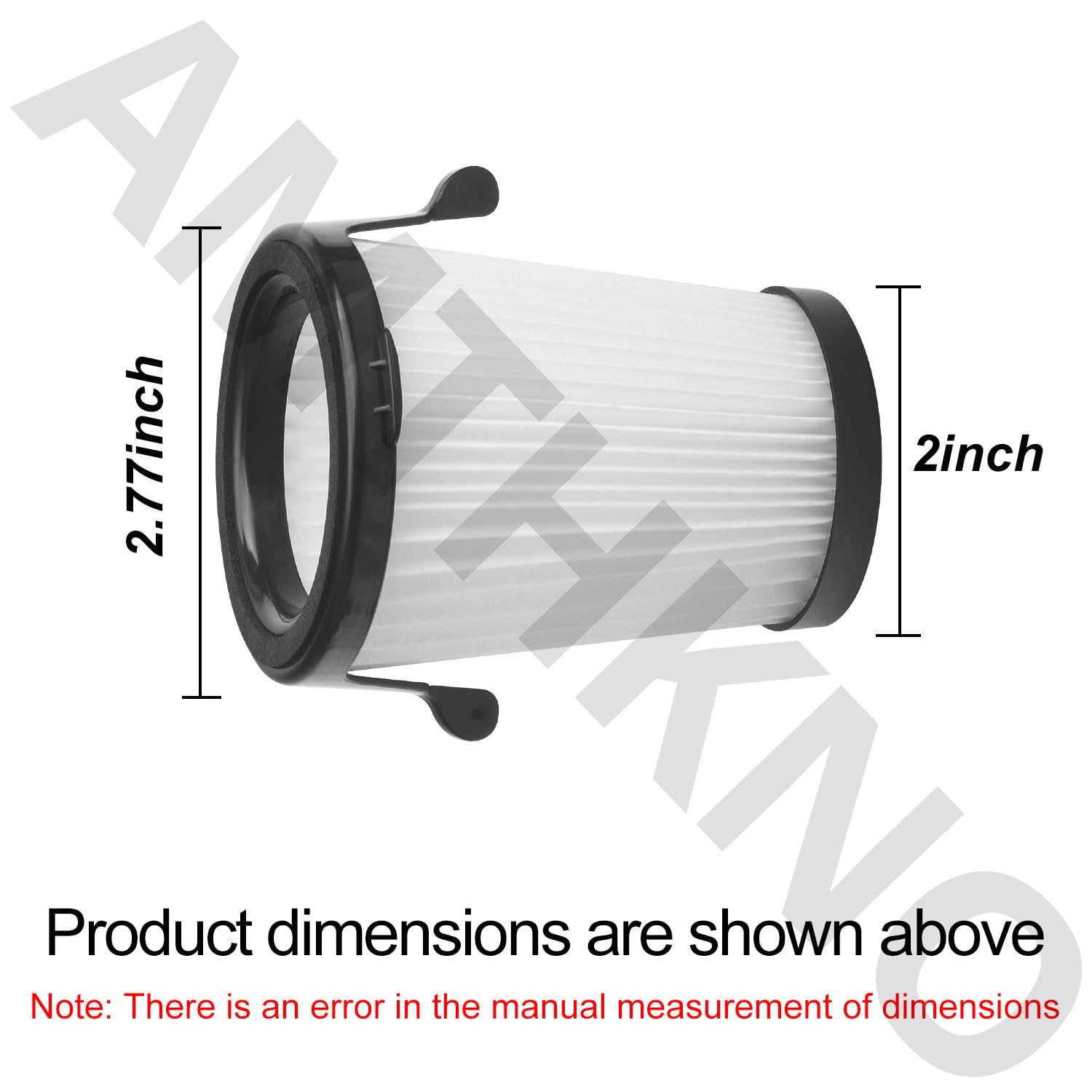 2-Pack 49-90-1950 HEPA Dry Filters Replacement for Milwaukee M12 0850-20 Compact Vacuum