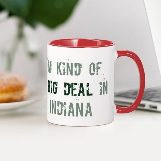 CafePress Big Deal In Indiana Mug Ceramic Coffee Mug, Tea Cup 11 oz