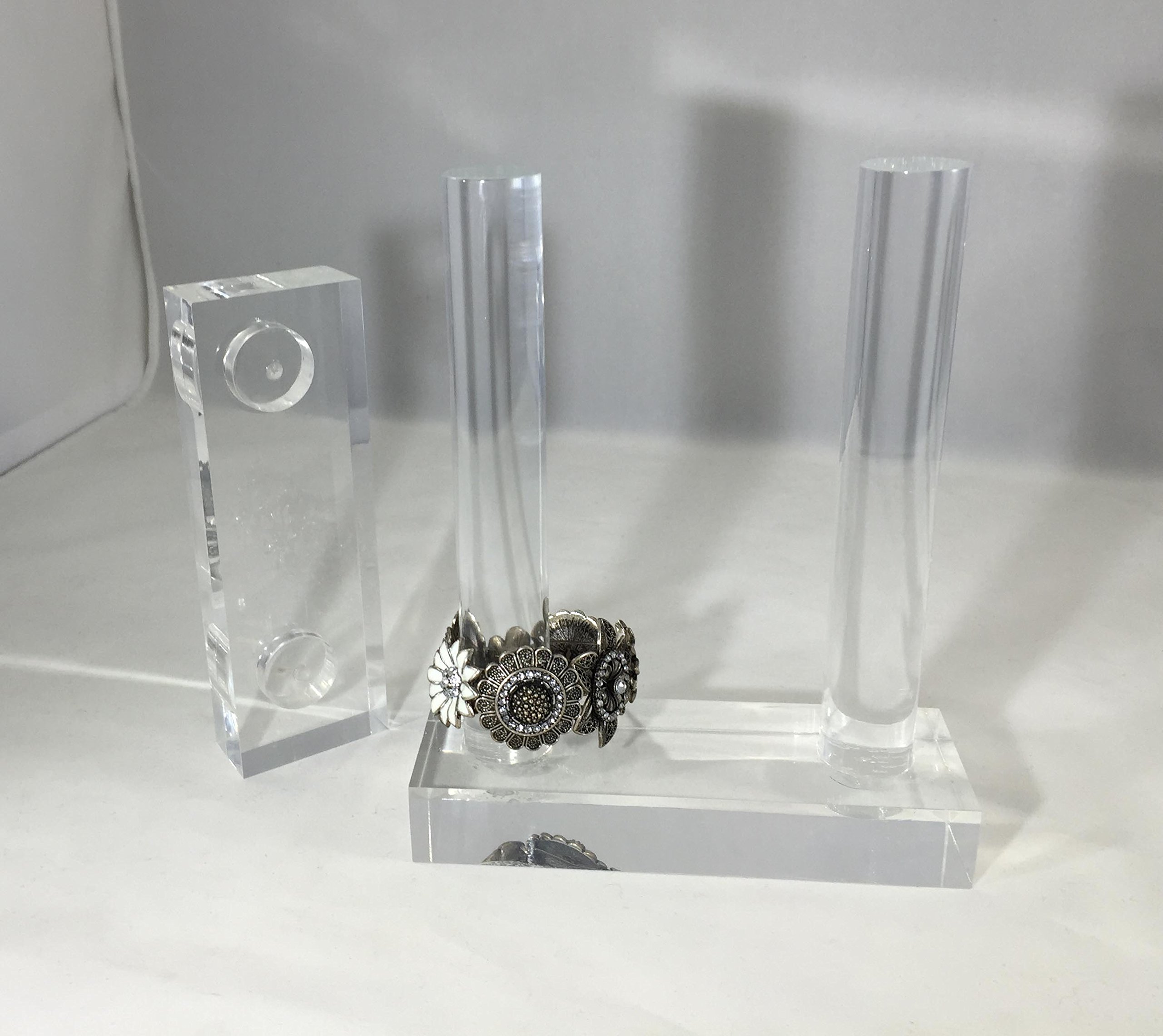 FixtureDisplays® Clear Acrylic Plexiglass Bracelet, Watch Jewelry Stand Display 11620-14 11620-14-1D