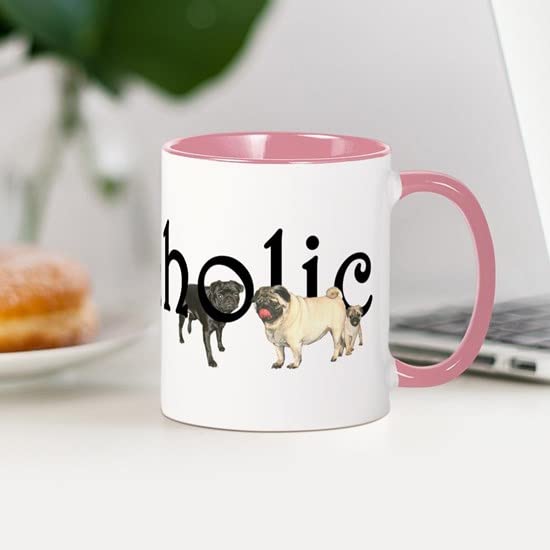 CafePress Pugaholic Ceramic Pug Mugs Ceramic Coffee Mug, Tea Cup 11 oz