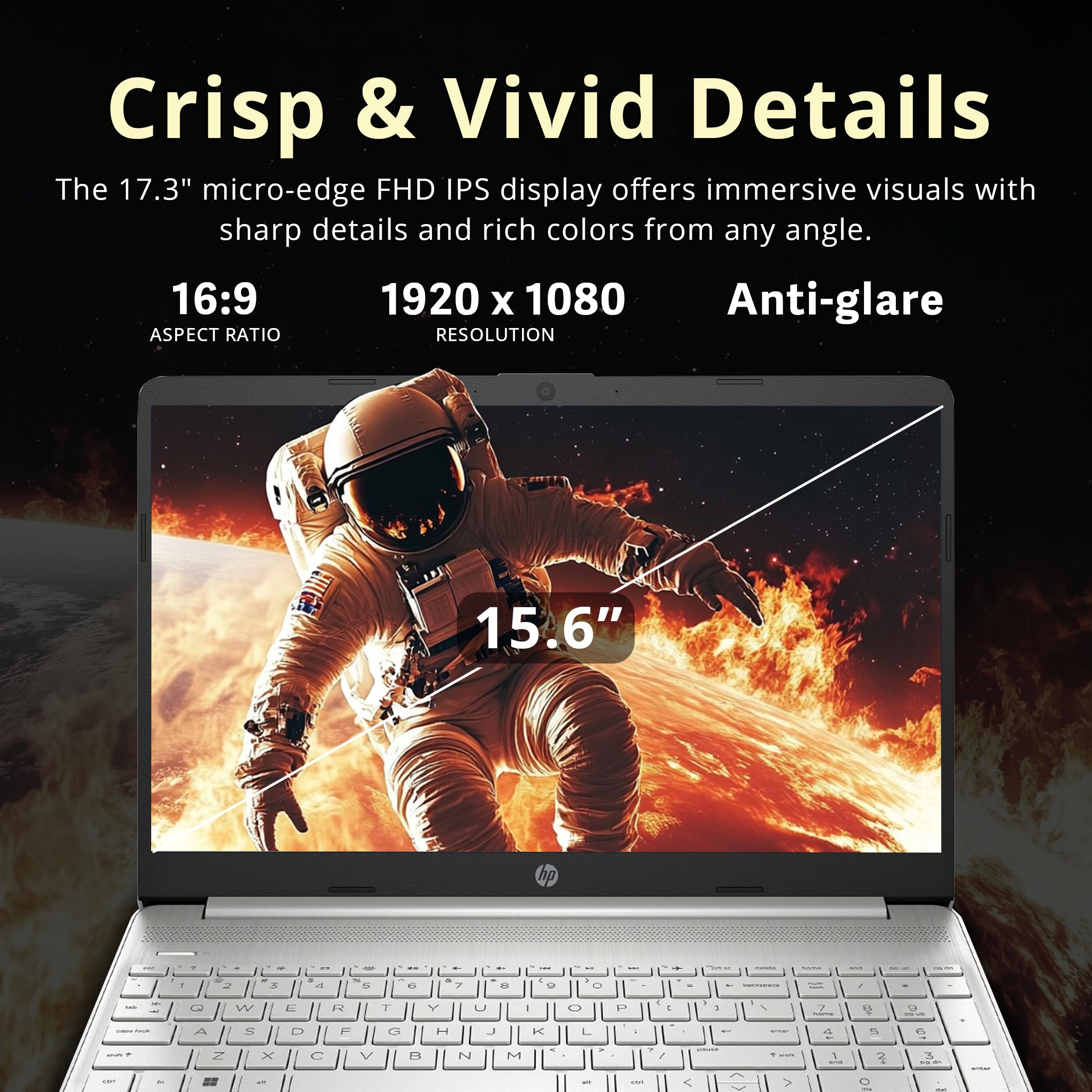 HP 15.6 FHD Laptop Computer, AMD Athlon Silver 3050U, 8GB DDR4 RAM, 128GB SSD, AMD Radeon Graphics, HD Webcam, HDMI, Office 365, Windows 10 S, Silver, 32GB Hotface USB Card