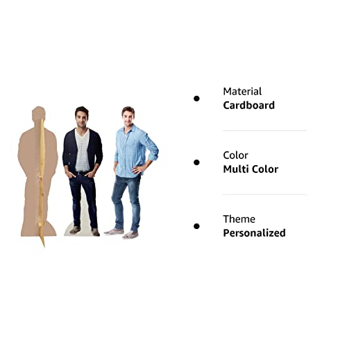 All Personalization Custom Life Size Cardboard Cutout - Personalized High Resolution Stand Up Custom Cutout Upload Your Own Photo - Perfect for Wedding & Birthday, 1ft to 6ft (Cardboard), Multi Color