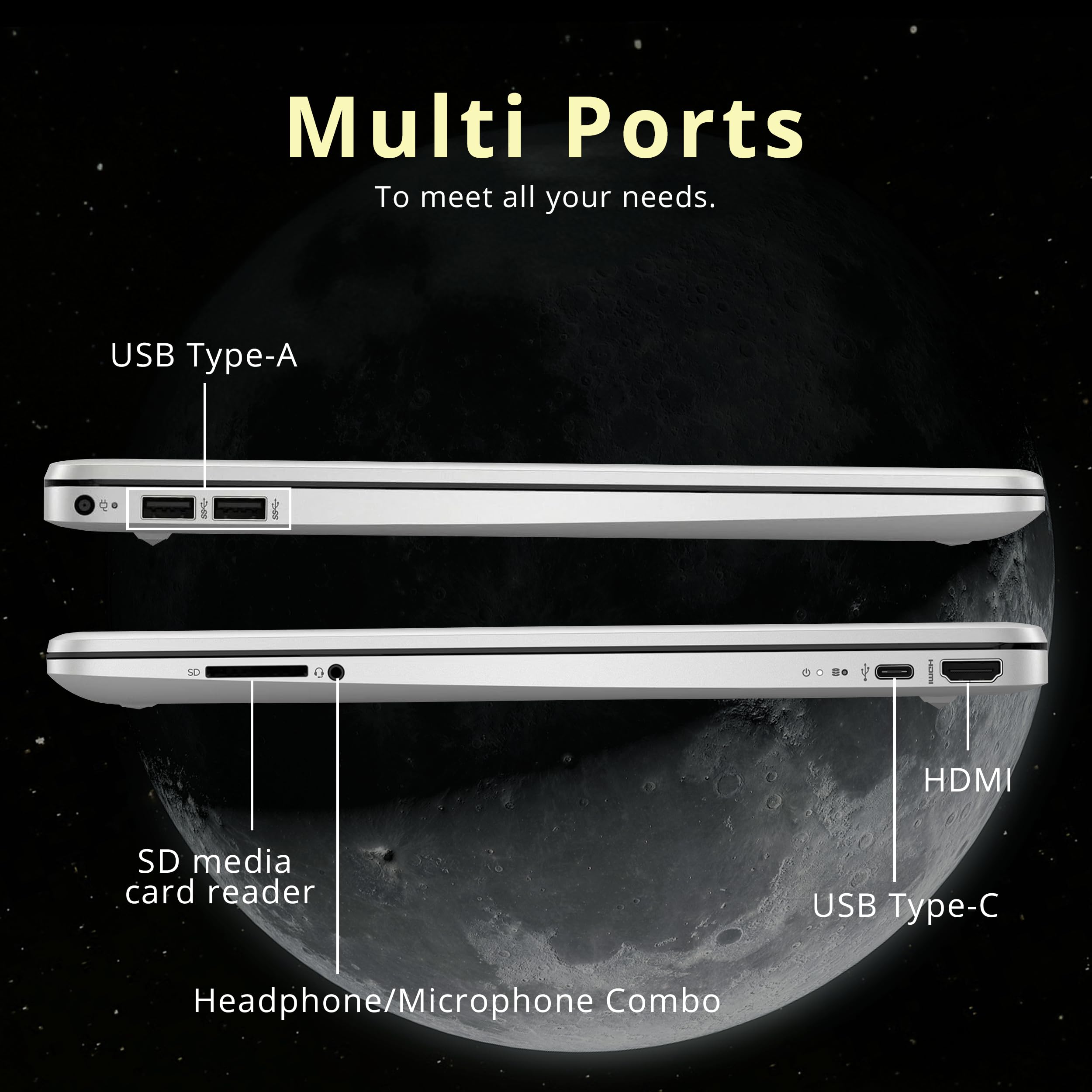 HP 15.6 FHD Laptop Computer, AMD Athlon Silver 3050U, 8GB DDR4 RAM, 128GB SSD, AMD Radeon Graphics, HD Webcam, HDMI, Office 365, Windows 10 S, Silver, 32GB Hotface USB Card