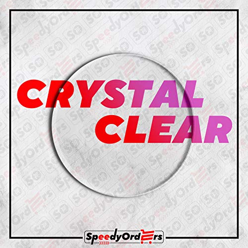 SPEEDYORDERS 1/4" Plexiglass Sheet, 12 Inch Diameter Clear Acrylic Lucite Circle, Round Cake Disc, Disk Table Top, Backdrop Made in USA