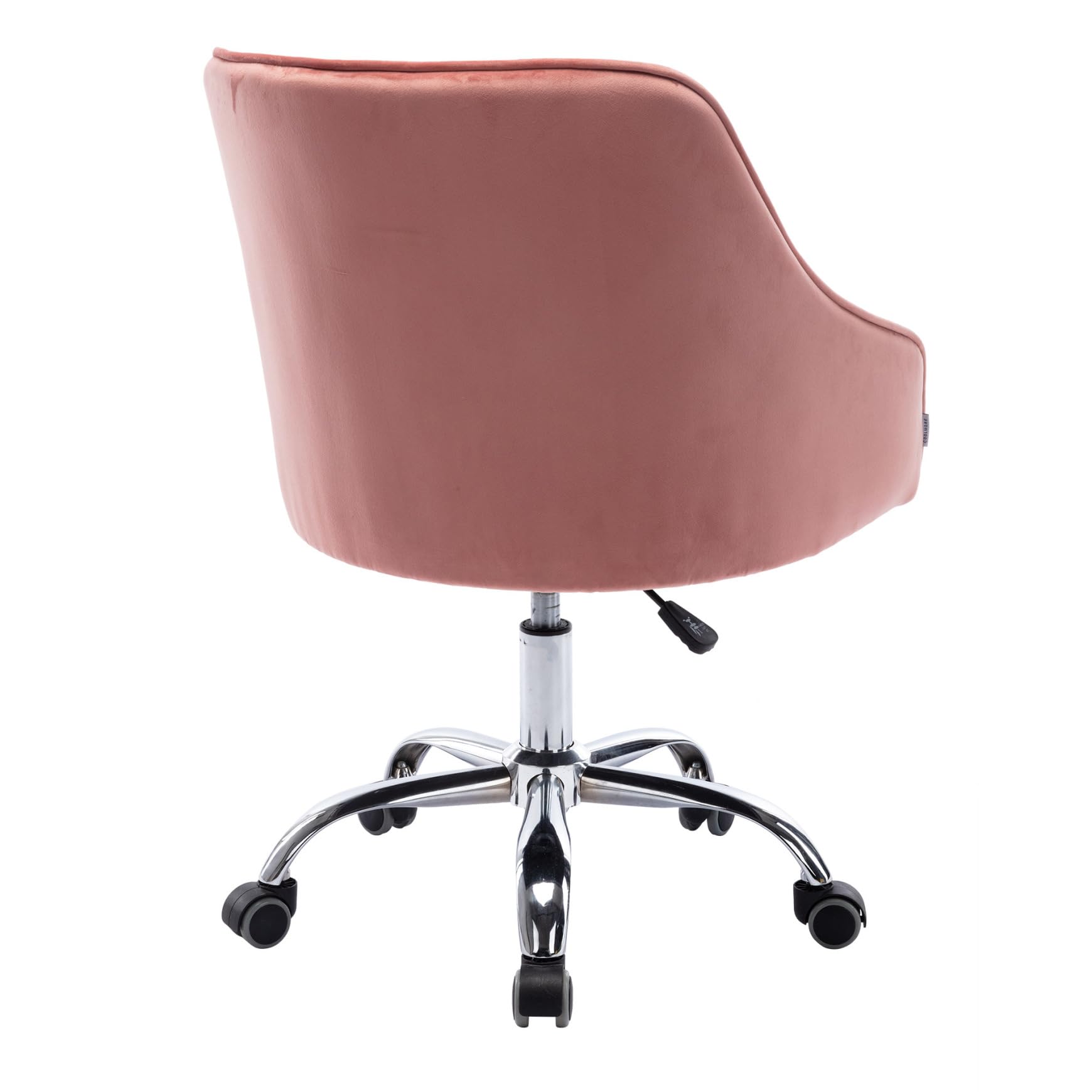 INCLAKE Home Office Chair, Swivel Shell Chair with Adjustable Height & Wide Backrest & Sloped Armrest, Modern Leisure Task Desk Chair for Living Room Bedroom, Pink
