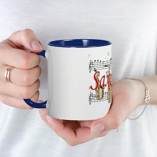 CafePress Saxophone Mug Ceramic Coffee Mug, Tea Cup 11 oz