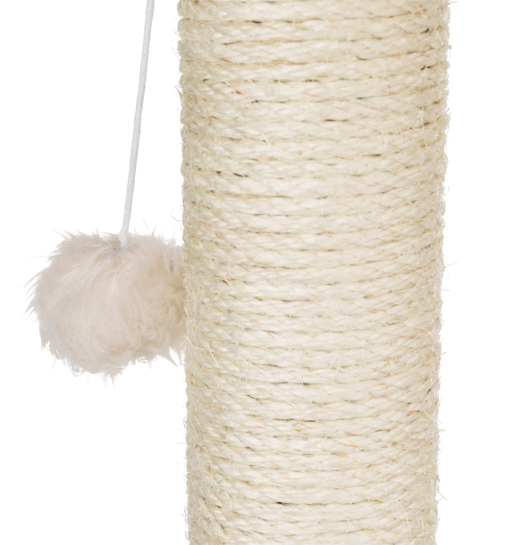 TRIXIE Baza Scratching Post with Hammock | 18" Base. Color: Cream